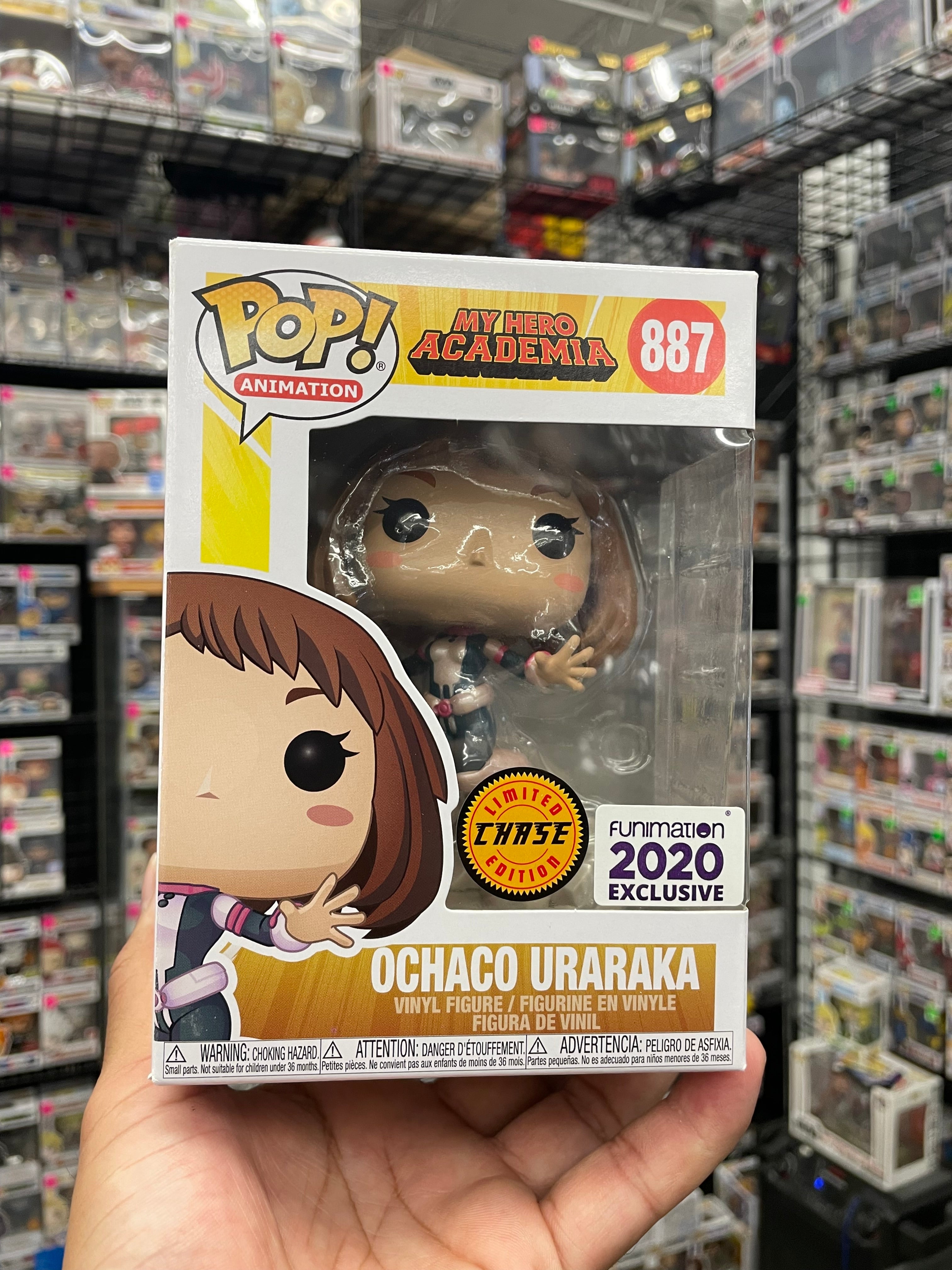Ochaco Uraraka Funko Pop #887 Funimation Chase Exclusive My Hero Acade ...